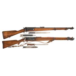 Two Danish Krag Carbines A) Danish Krag Jorgensen Bolt Action Military ...