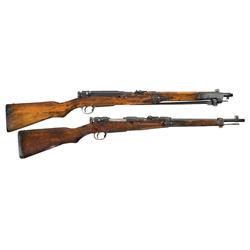 Two Japanese Martial Bolt Action Carbines A) Japanese Nagoya Arsenal ...