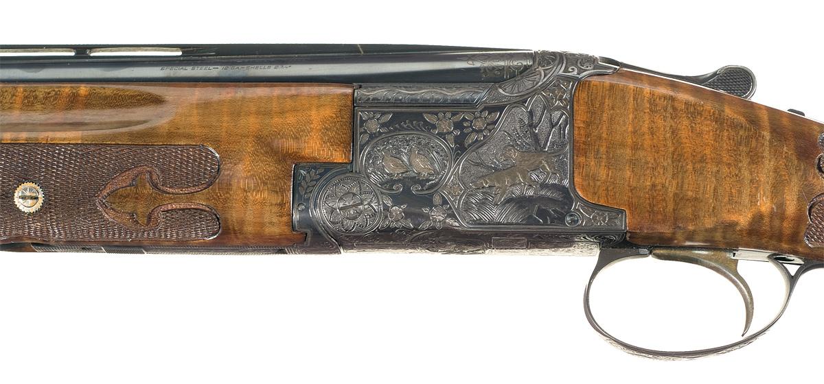 Belgian Browning Superposed Shotgun with Attractive Custom Stock ...