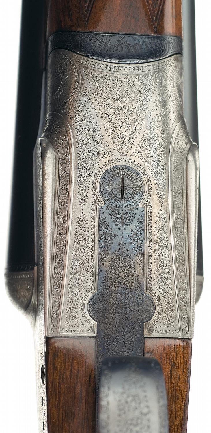 Engraved Stephen Grant Side lock Double Barrel Shotgun