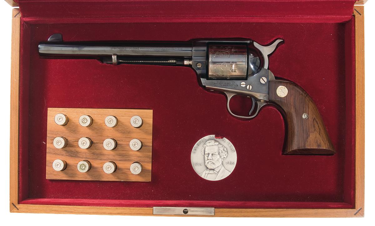 Cased Colt Colonel Samuel Colt Sesquicentennial Single Action Army ...