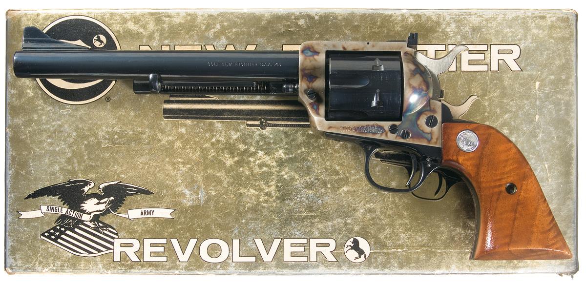 Colt New Frontier Single Action Army Flat Top Revolver with Factory Box
