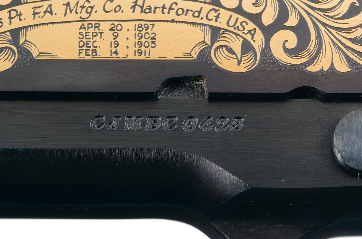 Two Cased Engraved Colt Model 1911 Browning Government Commemorative ...