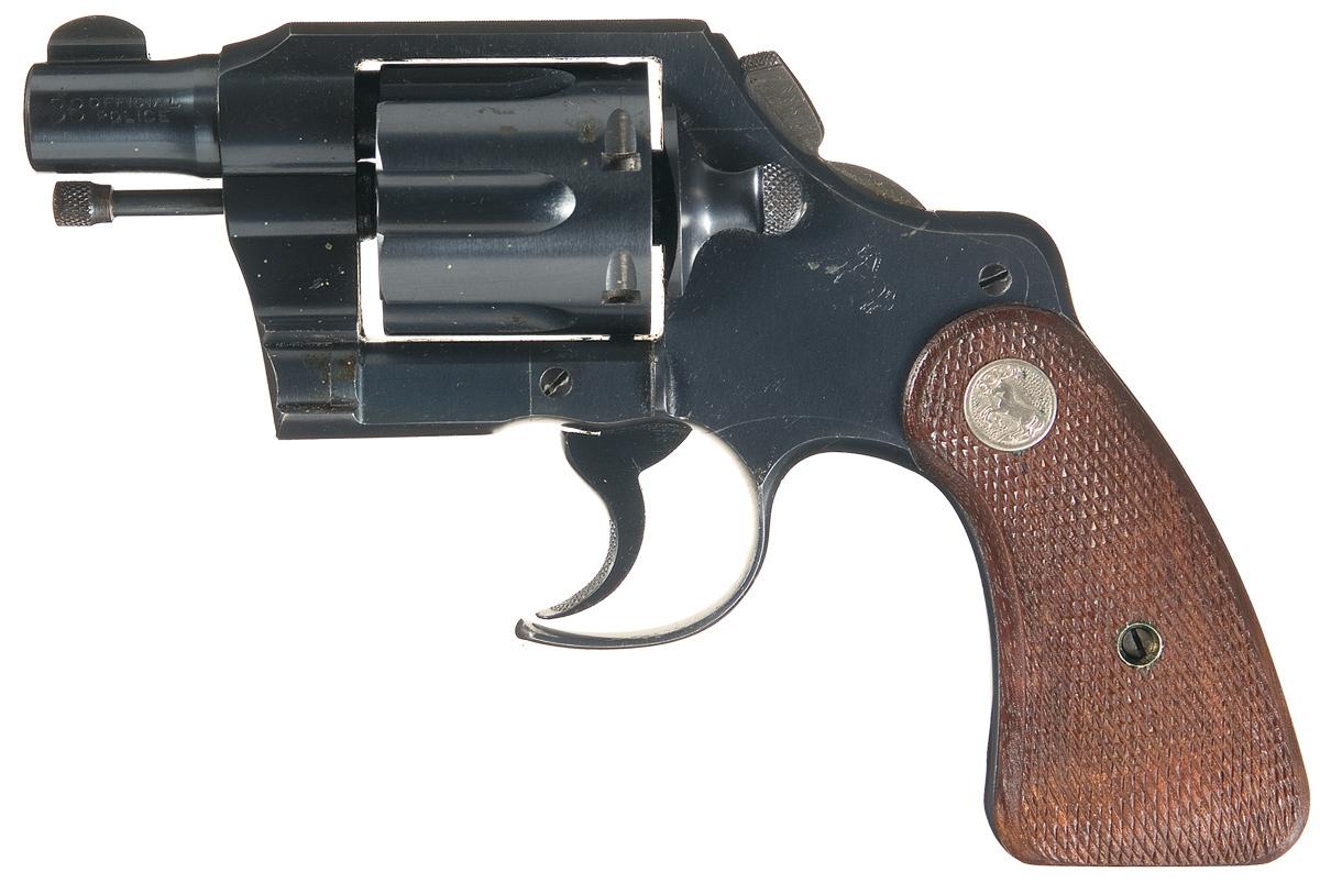 Excellent FitzGerald Special Colt Official Police 38 Double Action Revolver