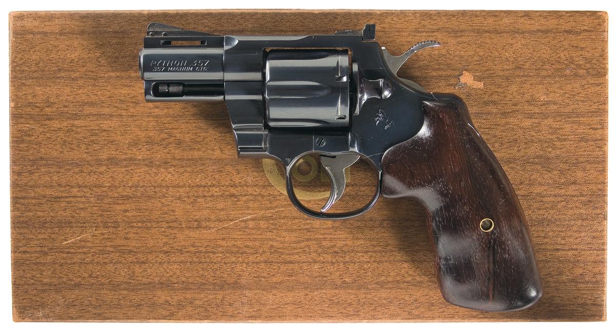 Colt Python Double Action Revolver with Scarce 2 1/2 Inch Barrel and ...