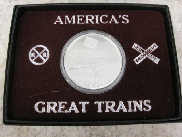 "1 Troy oz.999 Fine Silver ""America's Great Trains"" -The Hiawatha ...
