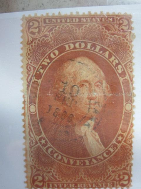 United States 1862-71, #81 Two Dollar Red Conveyance Internal Revenue ...