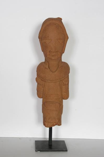 African, Nok Head Figurine (Nigeria), Terracotta Sculpture