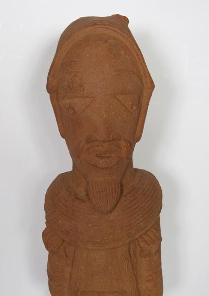 African, Nok Head Figurine (Nigeria), Terracotta Sculpture
