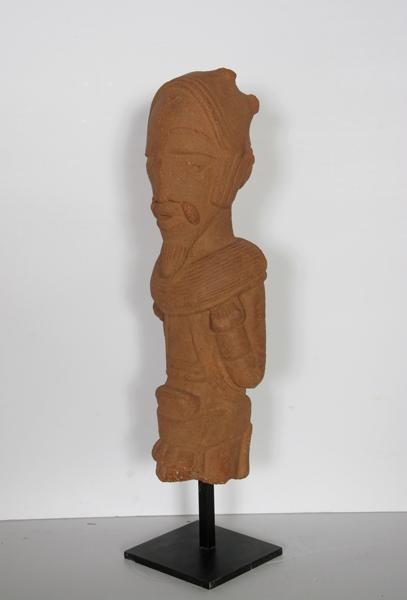 African, Nok Head Figurine (Nigeria), Terracotta Sculpture