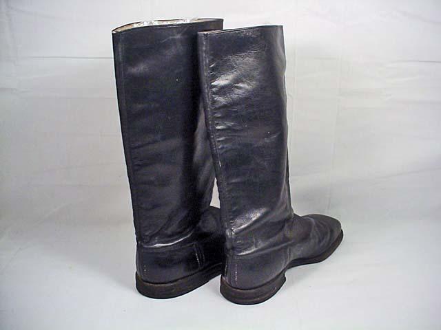PAIR OF LEATHER GERMAN MILITARY TALL BOOTS