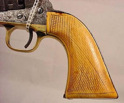 COLT 1860 ARMY REVOLVER W/ FACTORY ENGRAVING AND I
