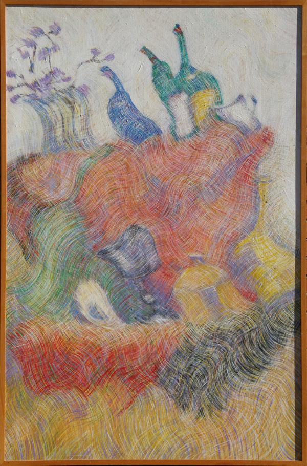 Juan Gomez Quiroz, Bodegon 5, Oil Painting