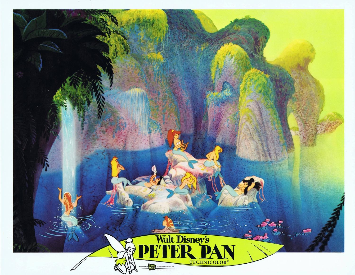 Peter Pan Lobby Card 11 x 14 re-release Buena Vista