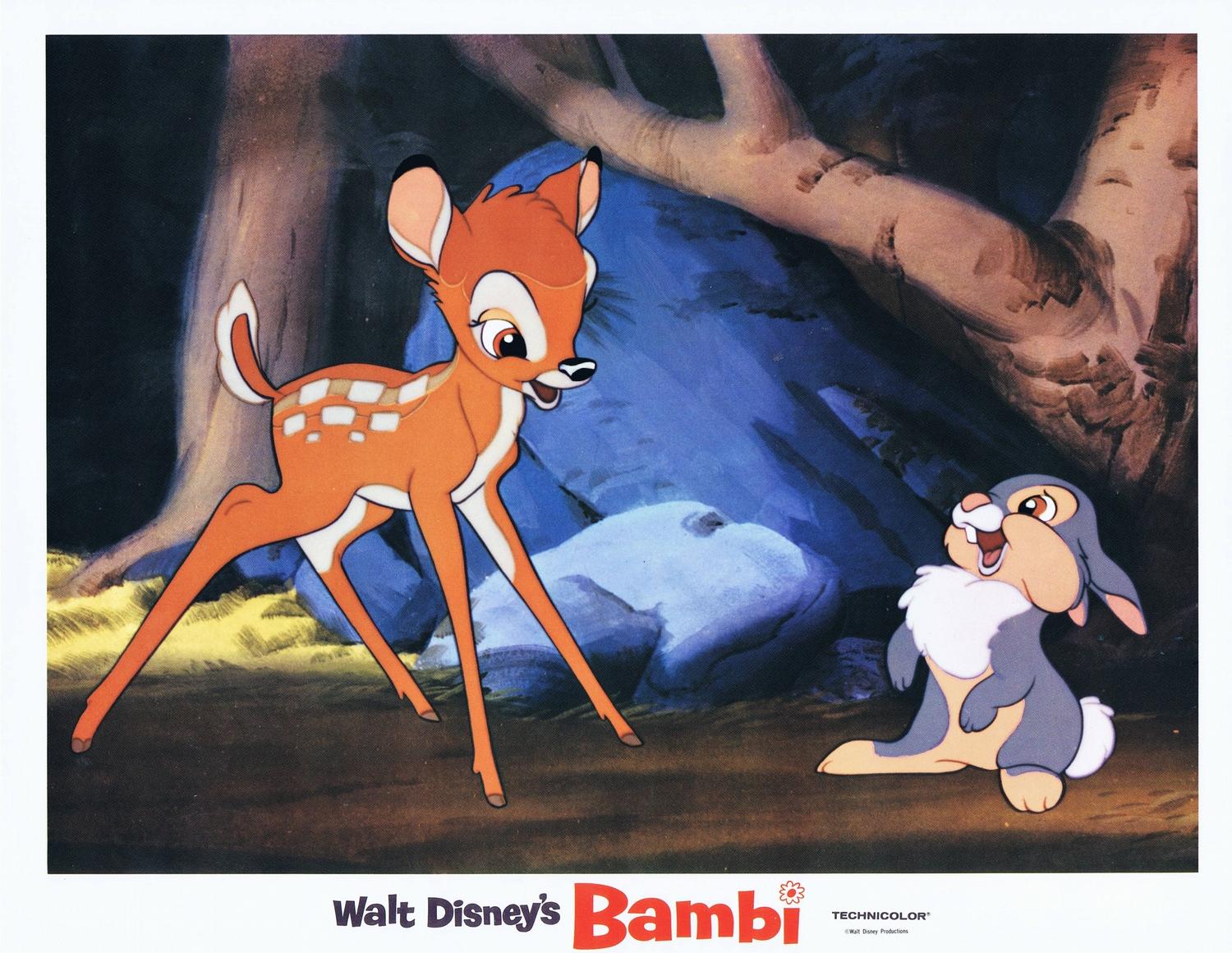 Bambi Lobby Card 11 x 14 re-release 1966