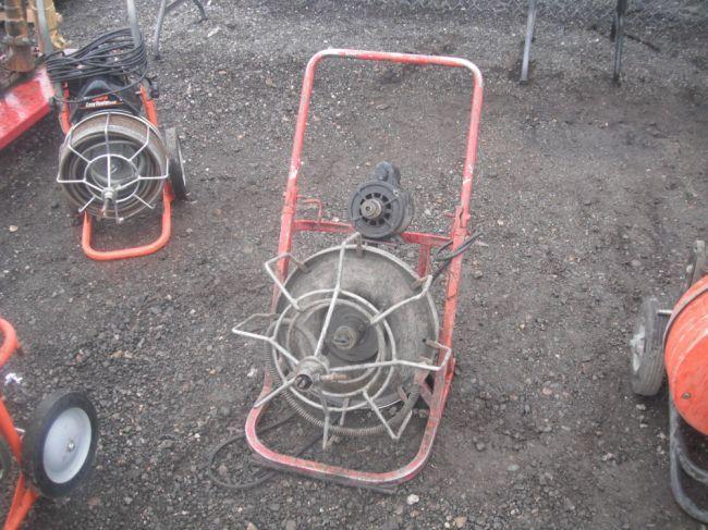 Sewer Snake Reel & Electric Motor