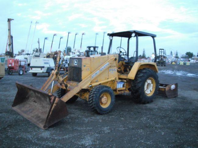 1986 John Deere 210C 4x4 Skip Loader