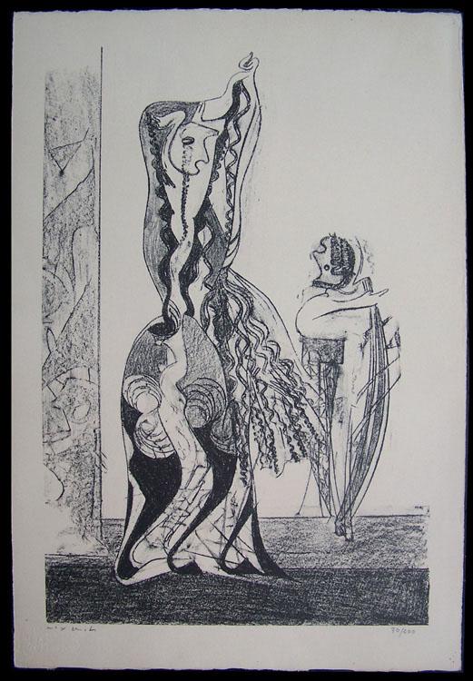 MAX ERNST Lithograph Surrealism German 1950