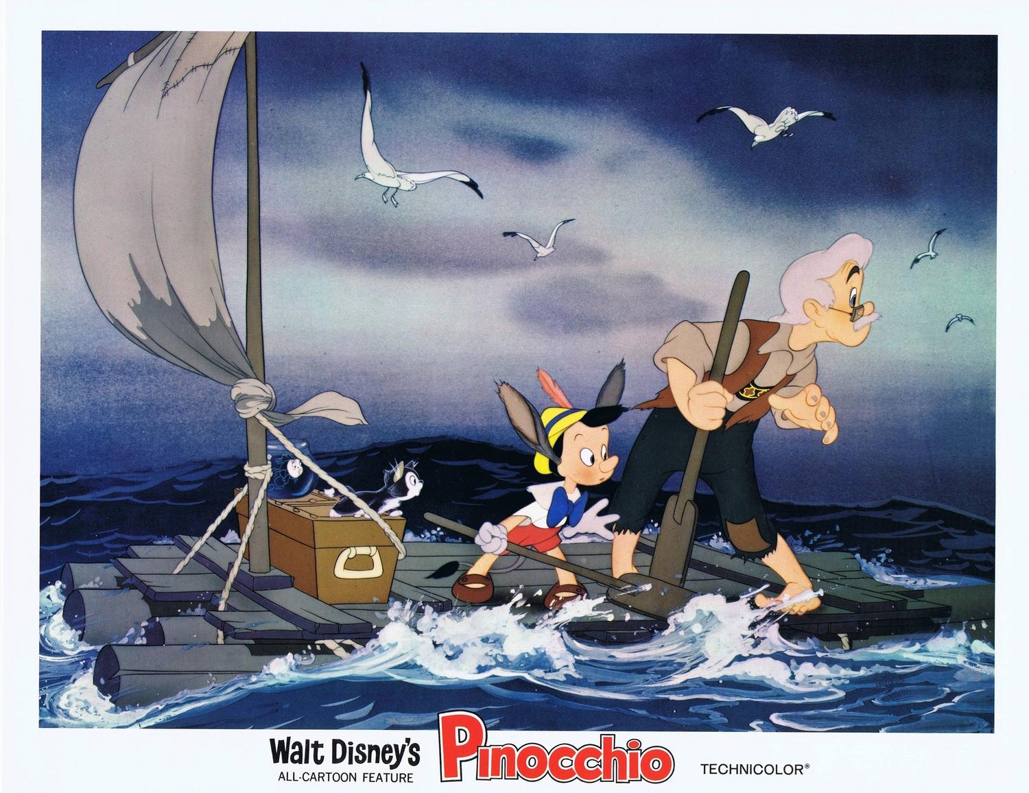 Pinocchio 11 x 14 re-released 1978 Lobby Cards
