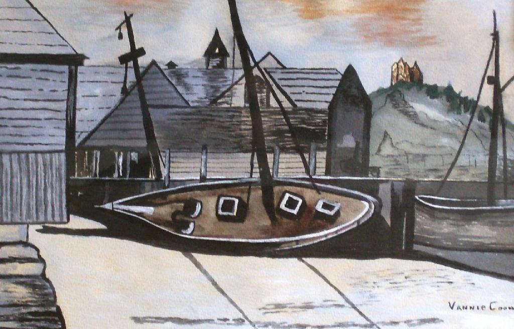 Vannie Coontz “Sailboats in Harbor”
