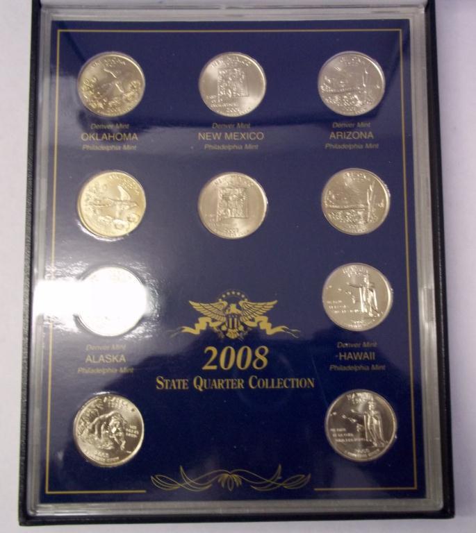 2008 State Quarter Collection in Display Box