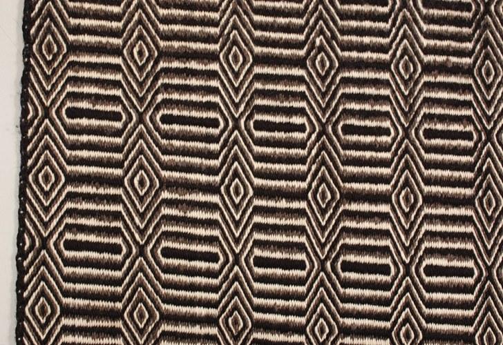 Navajo Double Woven Rug with Lozenge and Diamond Pattern 33"x 52 ...