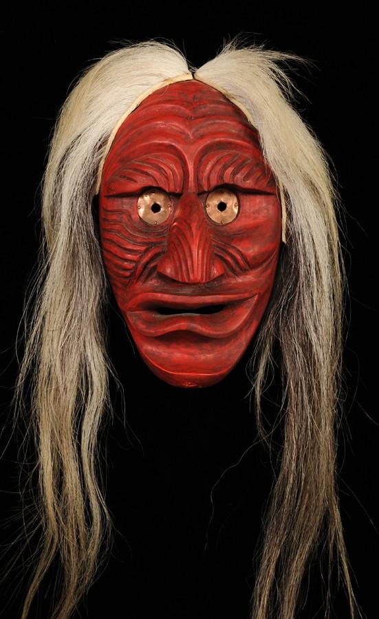 Iroquois Cayuga Mask Carved by Jacob E Thomas of Sandpiper Clan ...