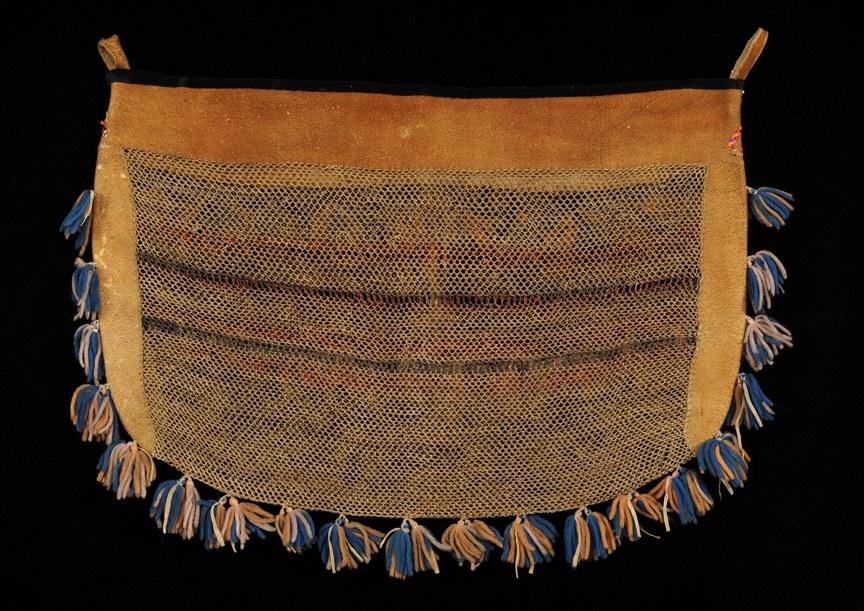Fine 19TH C. Babiche Bag with Quill Work Design - Dogrib Tribe ...