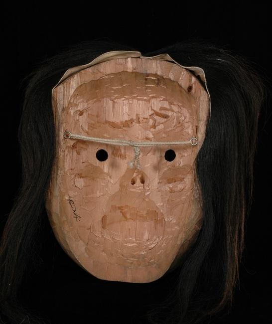 Kwagiulth Bukwus Mask with Horsehair Carved by Beau Dick 20" H. 15" W ...