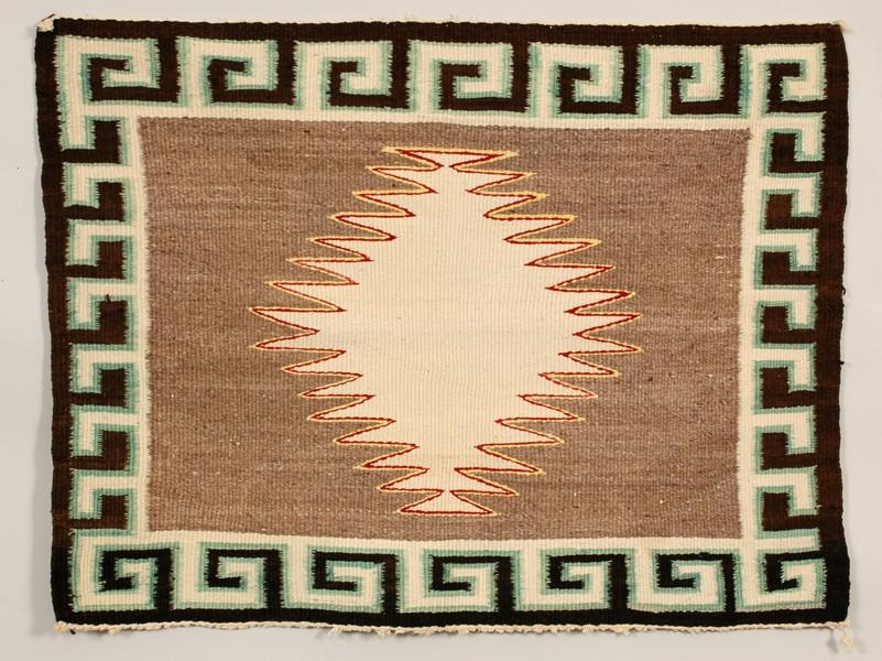 Navajo Saddle Blanket Finely Woven ca. 1920's 25"x 33" Collected by ...