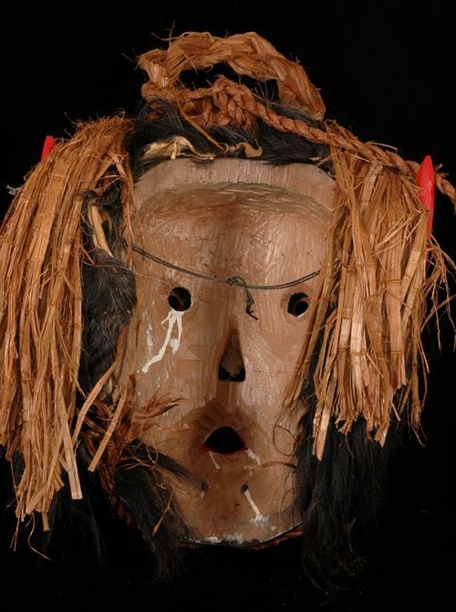 Kwaguilth Bukwus Mask Carved by Beau Dick 19" H. 15" W. Fine Condition