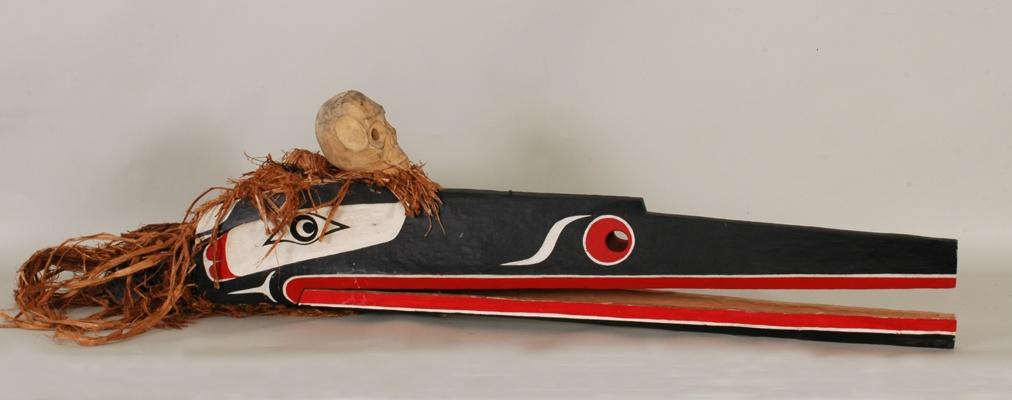 Hokhokw Hamatsa Dance Mask Carved by Beau Dick - Has Been Danced 60" L ...