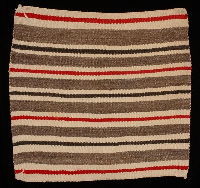 Navajo Saddle Blanket ca. 1920's with Tabs Sewn Back 31"x 33" Collected ...