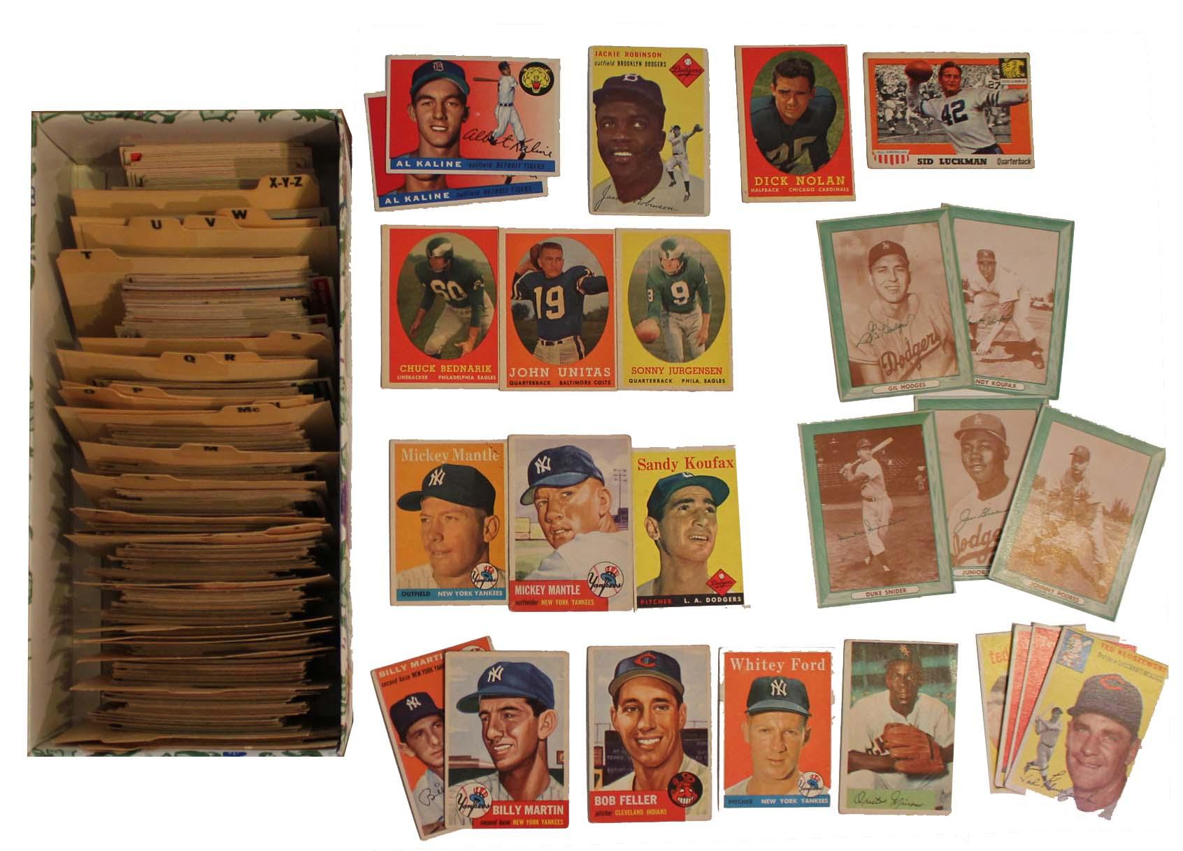 450+ Baseball Cards 1950's