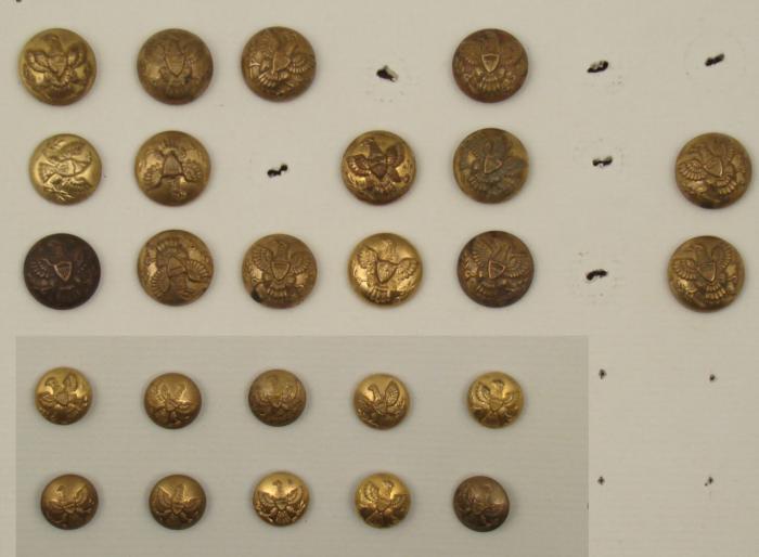 25 Indian Wars Buttons Antique Collection -Post 1872