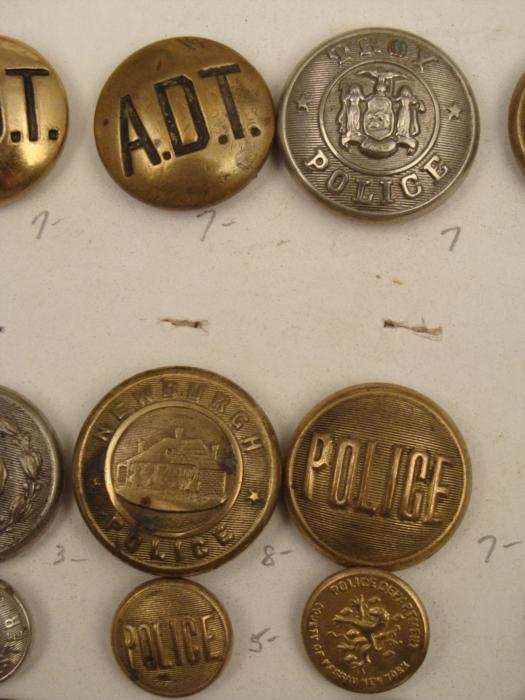39 Antique Police and Emergency Service Buttons