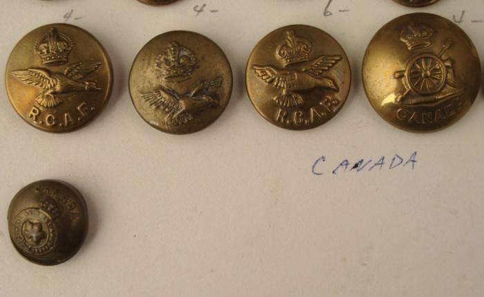 36 Canadian Military Buttons Vintage Collection Canada