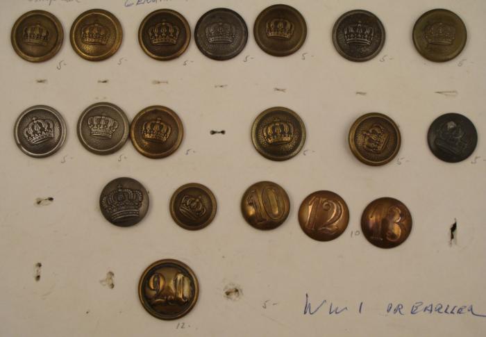 19 Vintage WWI and Earlier German Imperial Buttons