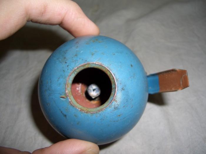 US Dummy Practice Grenade Baseball Type Blue FUZE M228
