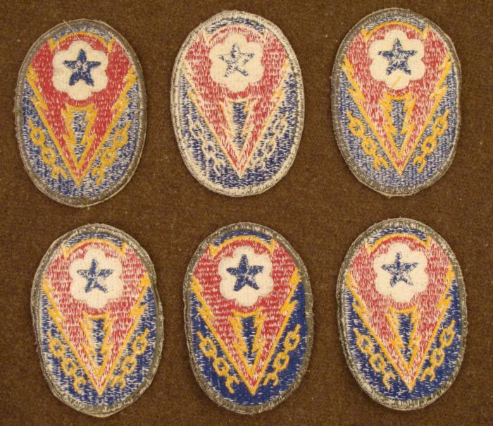 6 WWII US ETO ADVANCED BASE PATCHES EUROPEAN THEATRE OP