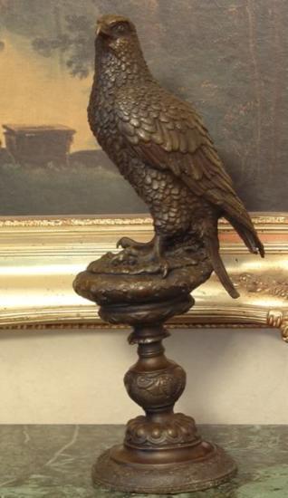 Magnificent Bronze Sculpture Falcon