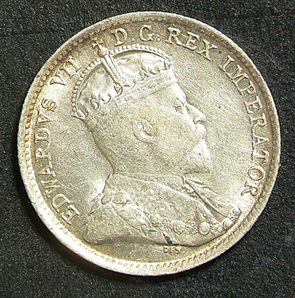 5 Cents 1903H, grade EF/AU; Large H.