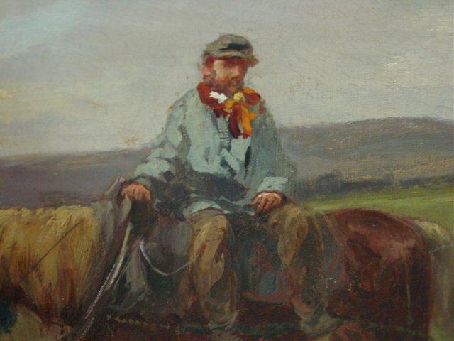 Oil painting signed Leon Richet