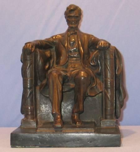 ABRAHAM LINCOLN MEMORIAL MAGNIFICENT BRONZE SCULPTURE