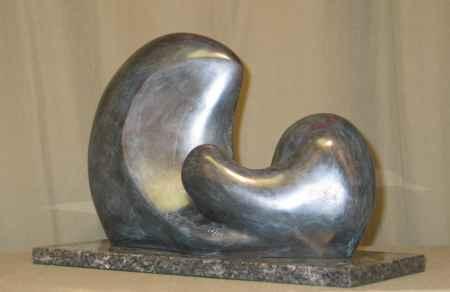 HUMAN CONCRETION MAGNIFICENT BRONZE SCULPTURE AFTER JEAN ARP
