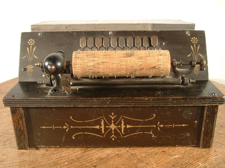 Gem Roller Organ w/ Cobs,ca. 1902, Made by W. Bates & Co., Boston.