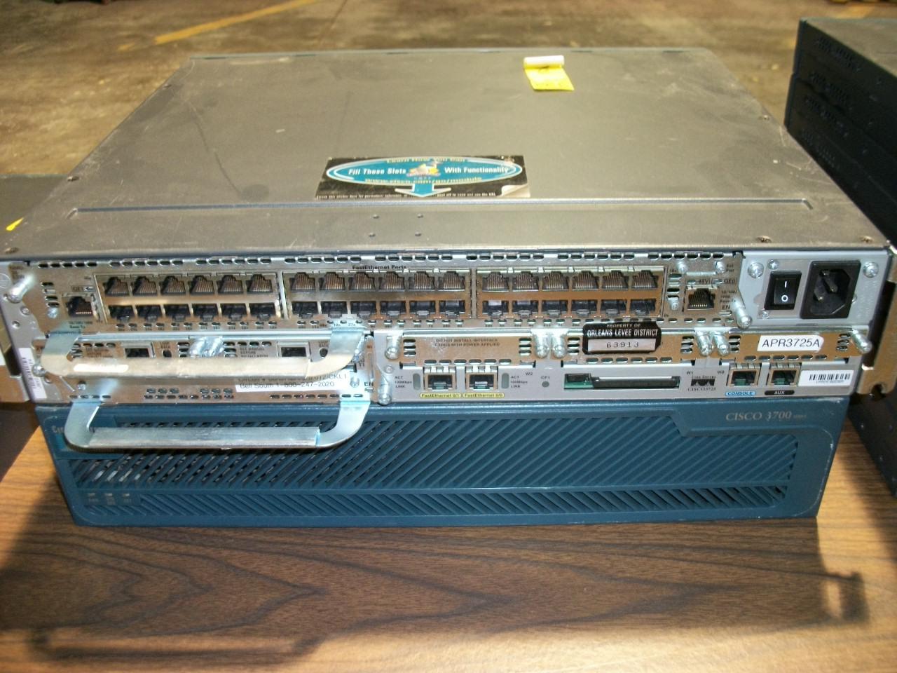 Lot of 2 Cisco 3700 Routers