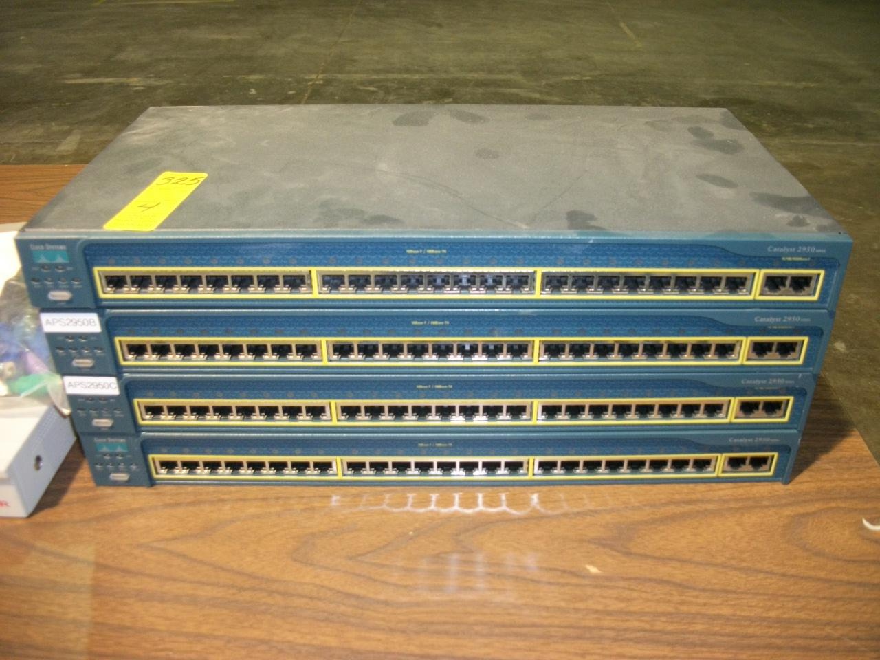 Lot of 4 Cisco Catalyst 2950 Series