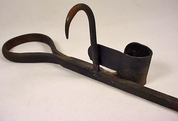 ANTIQUE MINING MINERS CANDLE STICK HOLDER FROM NEV
