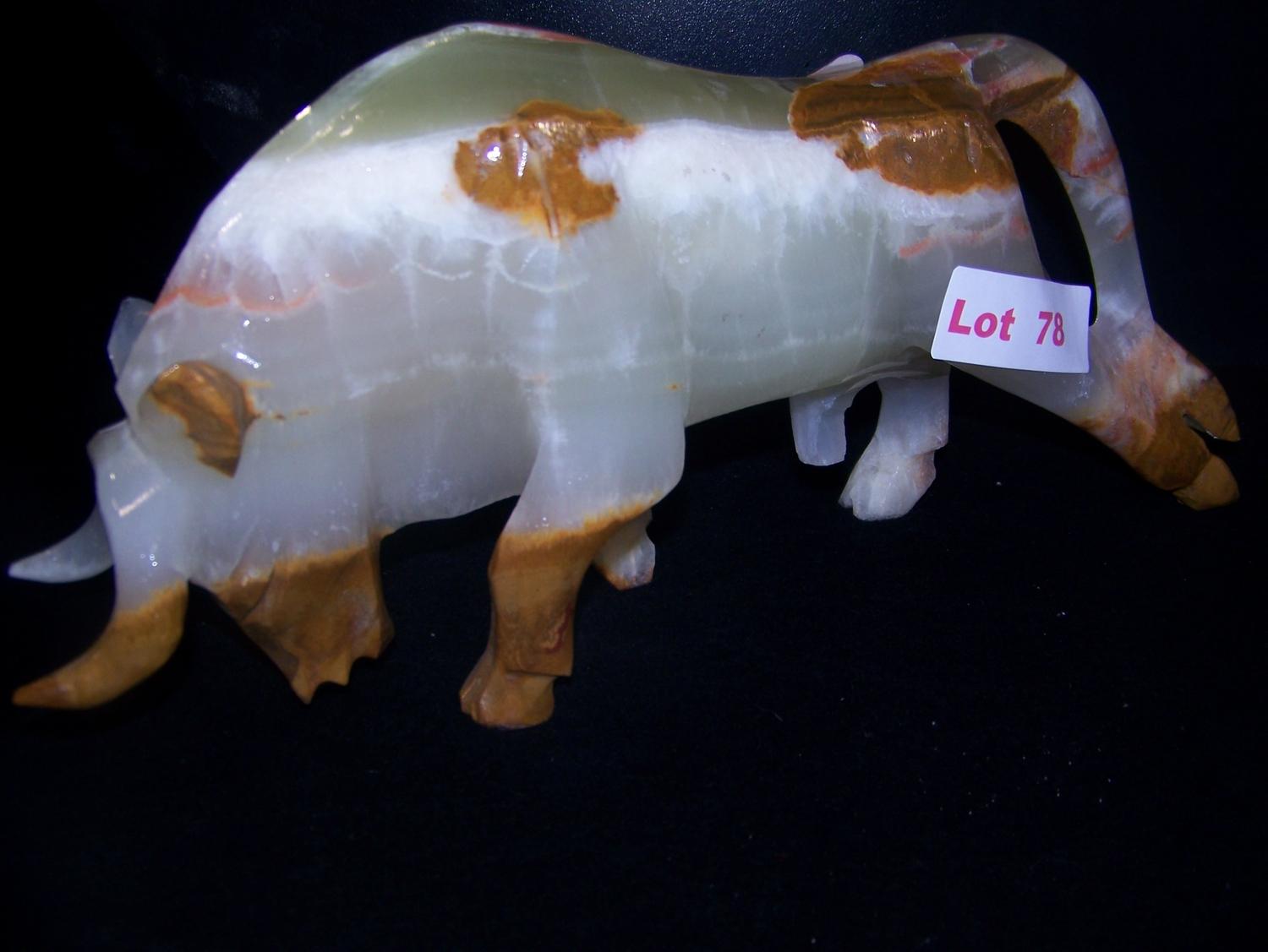ONYX Bull sculpture 7 T x 11 L